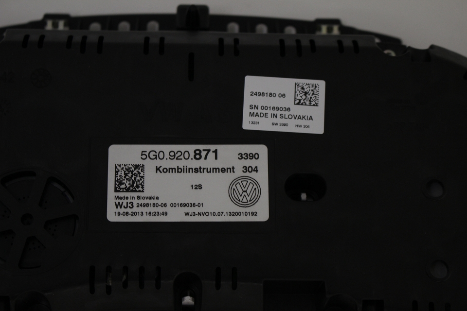 Original VW Golf 7 Tacho Kombiinstrument 5G0920871 MFA Colour Benzin 6. ...