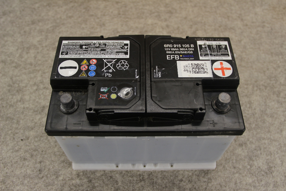 Org VARTA VW Audi Skoda Seat Batterie 6R0915105B 12V 69Ah 360A battery ...